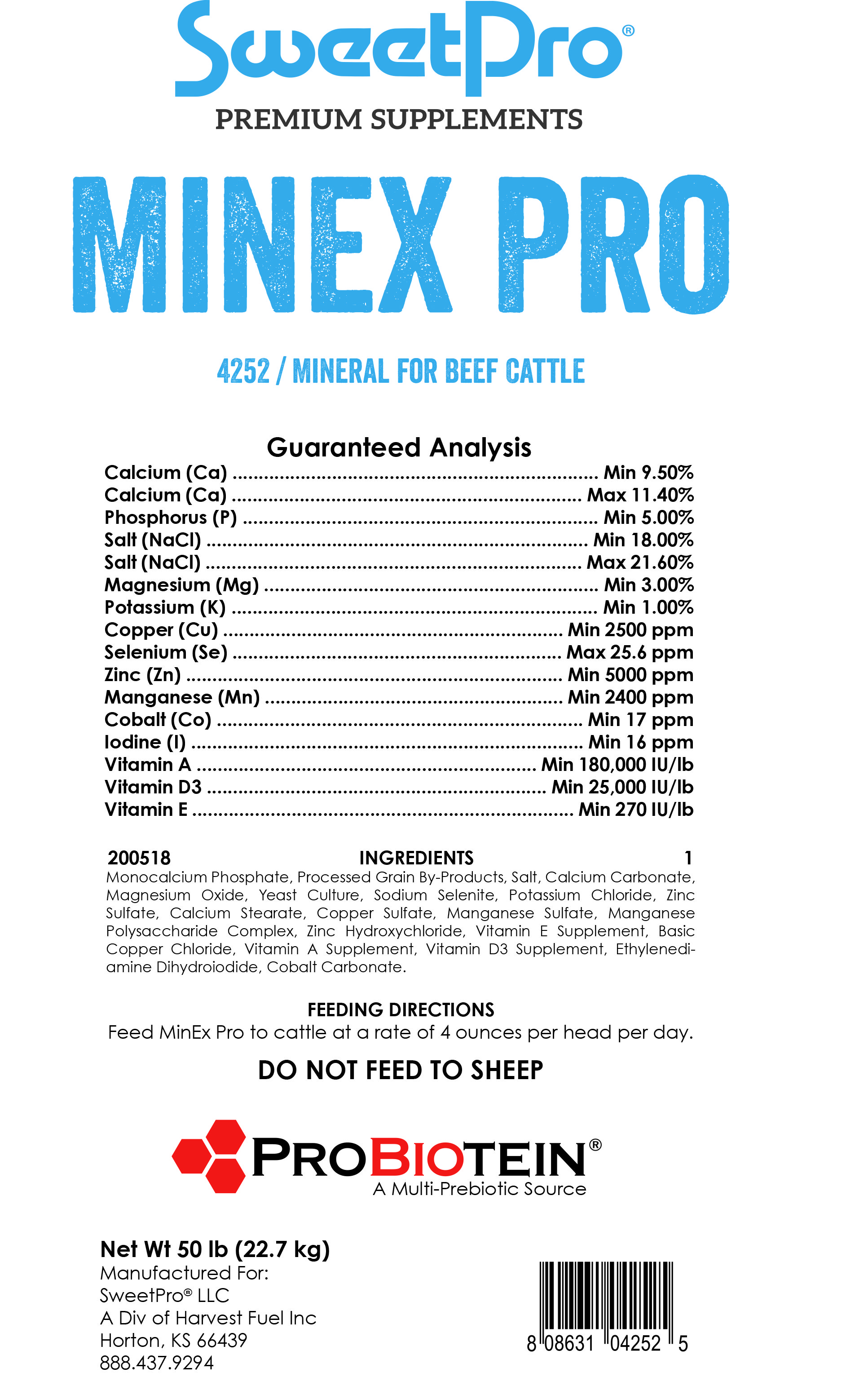 SweetPro — Minex Pro – Agape Distributors
