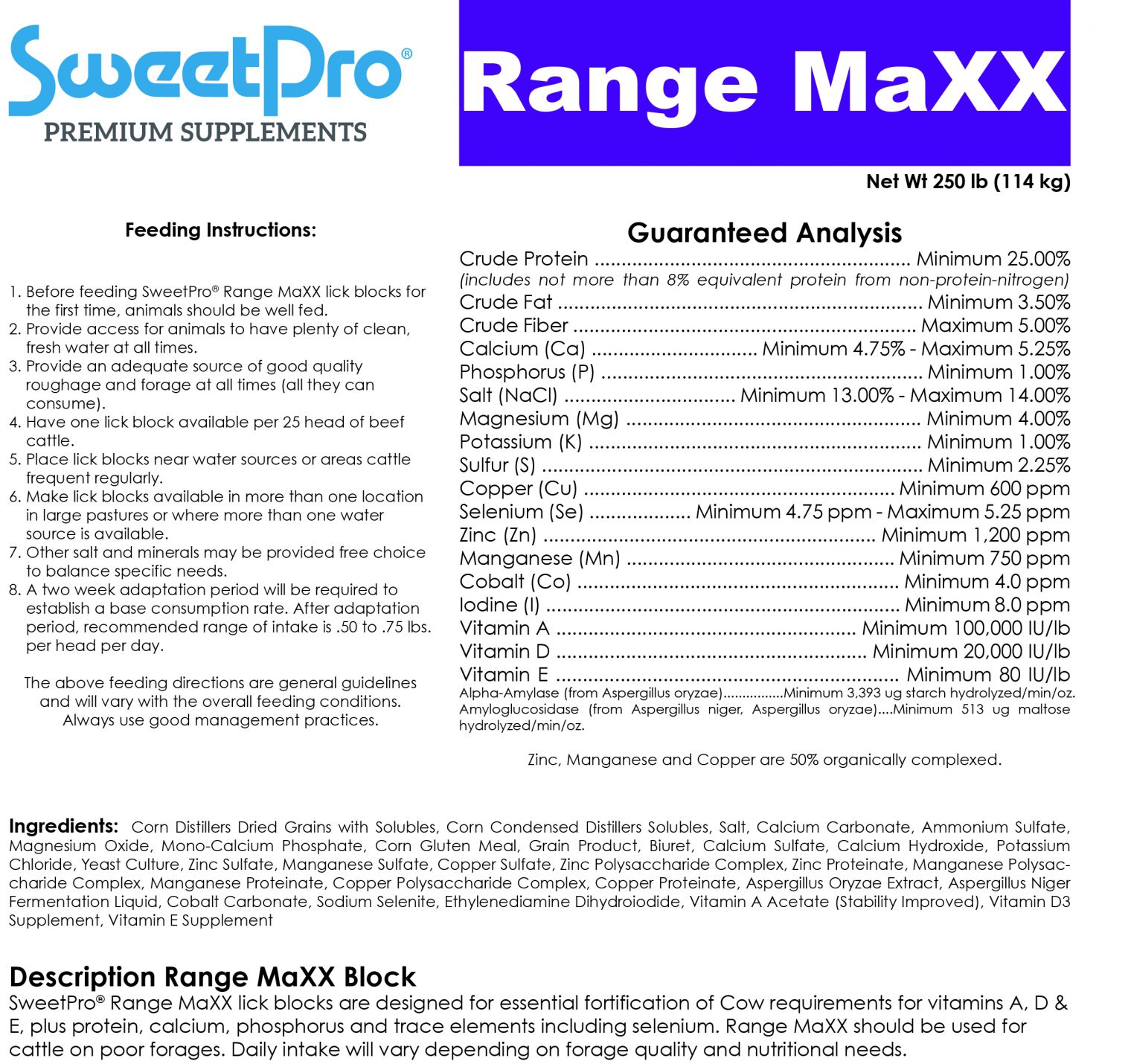 SweetPro — Range Maxx (Garlic Option Available) – Agape Distributors